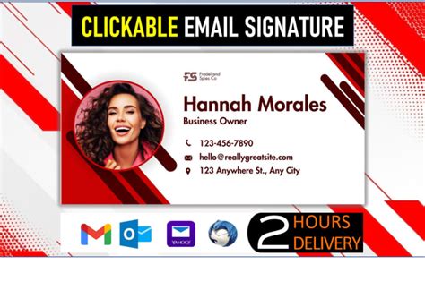 code clickable html email signatures with animated designs by mail