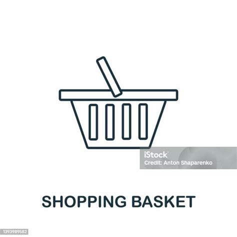 장바구니 아이콘입니다 쇼핑 아이콘 컬렉션의 라인 스타일 기호입니다 로고 인포 그래픽 Ux 및 Ui를위한 쇼핑 바구니 창조적 인 요소 가득 찬에 대한 스톡 벡터 아트 및 기타