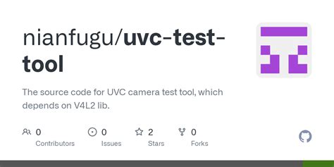 github nianfugu uvc test tool the source code for uvc camera test tool which depends on v4l2