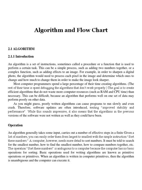 Algorithm And Flow Chart Part 2 Pdf Algorithms Computer Program