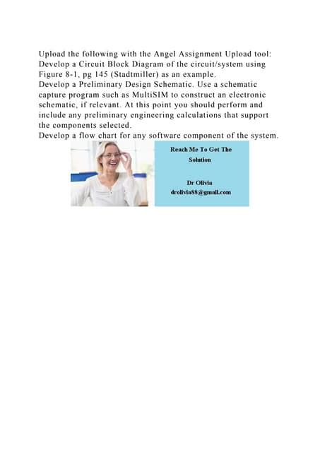 Upload The Following With The Angel Assignment Upload Tooldevelopdocx