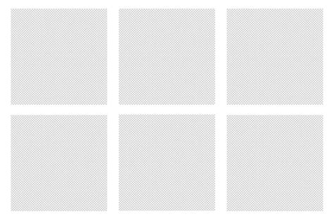 In The Box Photoshop Template Box WHITE Editable Digital Grid And Optional Clipping Masks