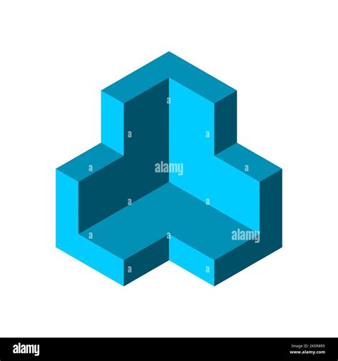 Blue Room Corner Concept Building Architecture Construction Structural Element Isometric 3d