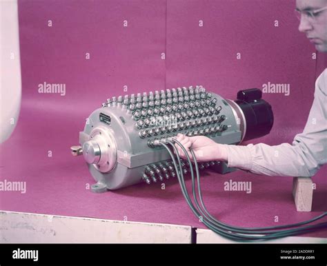 Univac Computer Memory 1950s Operator Attaching Wires To Memory For