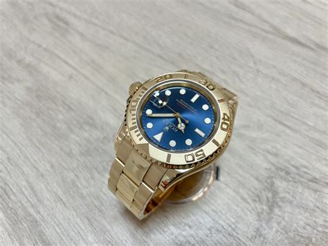 Rolex Yacht Master 18ct Yellow Gold Blue Dial 16628 Rolex Watches