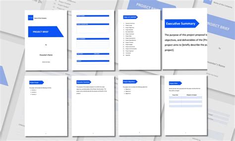 Editable Project Brief Template Professional MS Word Project Brief Template Project Brief