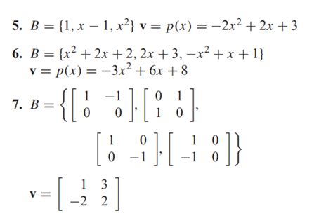 Solved Find The Coordinates Of The Vector V Relative To The Chegg