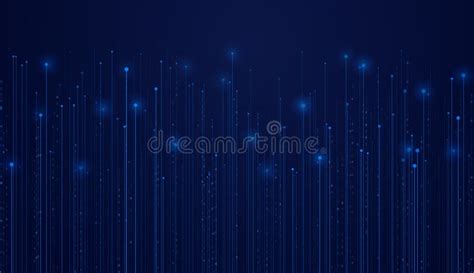 Vector Binary Code Background Gradient Texture Technology Concept Stock Vector Illustration