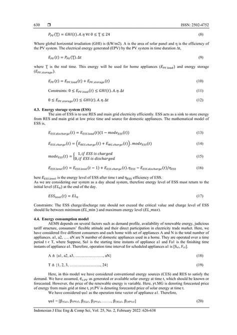 Renewable Energy Based Dynamic Tariff System For Domestic Load Management Pdf