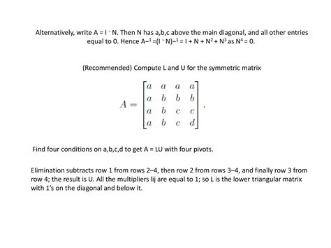 Linear Algebra Gauss Jordan Eliminationpptx