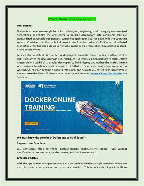 Ppt What Is Docker And How To Learn Powerpoint Presentation Free Download Id11238371