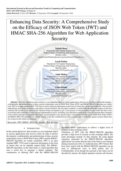 Pdf International Journal On Recent And Innovation Trends In Computing And Communication