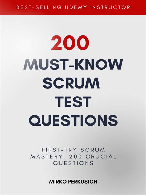 200 Must Know Scrum Test Questions Pdf Scrum Software Development
