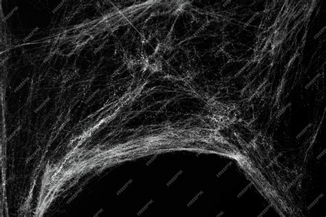 Premium Photo Spooky Creepy Cobweb Spiders Web Covered A Black