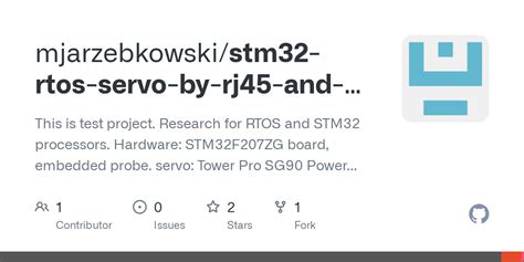 GitHub Mjarzebkowski Stm Rtos Servo By Rj And Usb This Is Test Project Research For RTOS