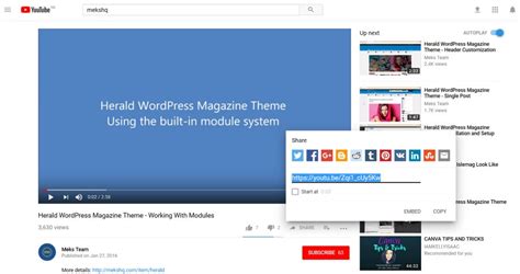 How To Embed Youtube Video In Wordpress Meks