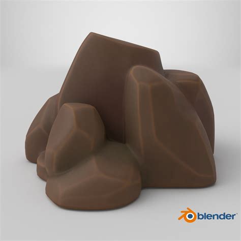 Stilized Rock 3d Model Turbosquid 2026320 Stilized Rock 3d Model Turbosquid 2026320