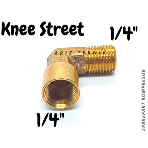 Jual Sambungan Pipa Elbow Kuningan Drat Luar Dalam Street Konektor Fitting Kompresor Shopee