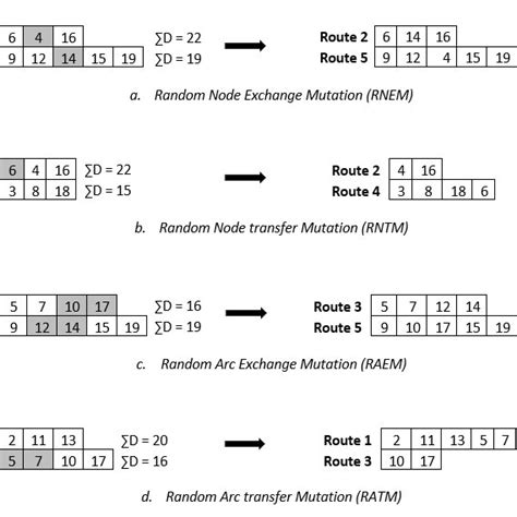 Illustration Of The Random Mutation Operators Download Scientific Diagram