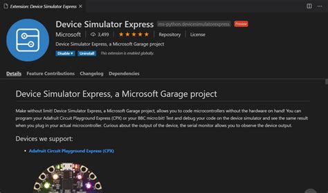 Device Simulator Express Microsoft Garage