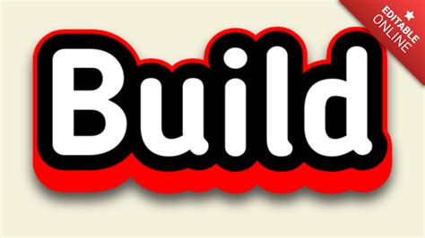 Build Text Effect Generator