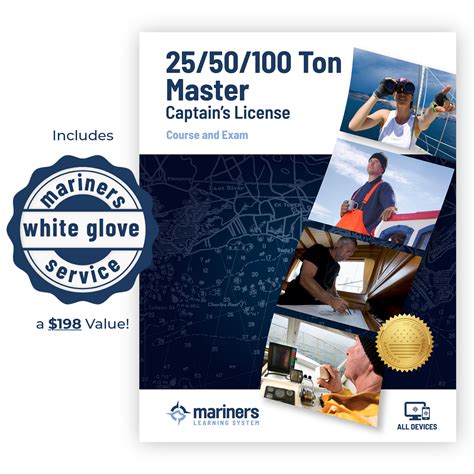 25 50 Or 100 Ton Master Captains License Online Course And Exam