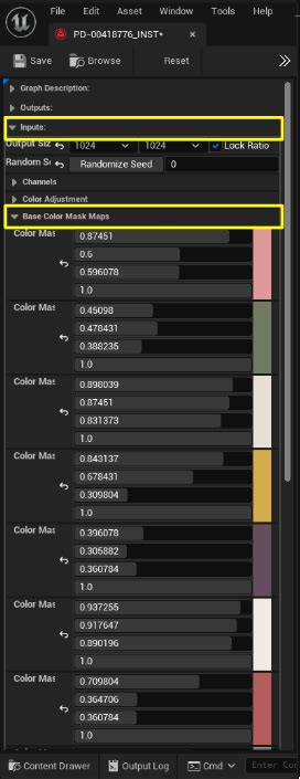 how do i use color mask maps in unreal engine vmod 3d library