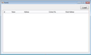How To Load Data Data In Datagridview Using C And Sql Server