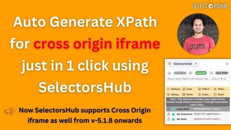Sanjay Kumar On Linkedin How To Automate Cross Origin Iframe Just In