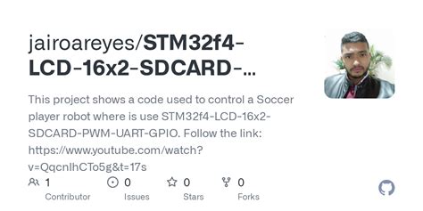 Github Jairoareyes Stm F Lcd X Sdcard Pwm Uart Gpio This