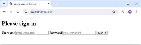 Spring Security Custom Form Login