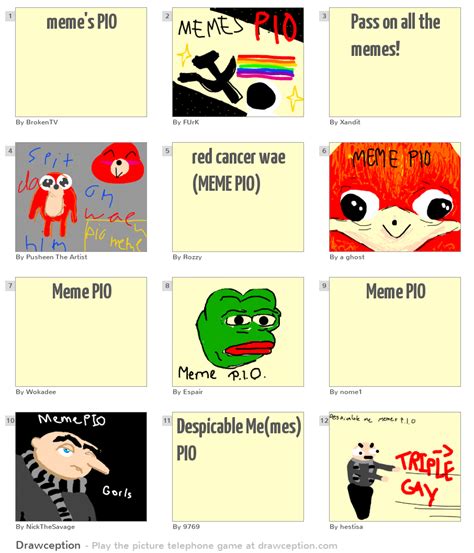 Memes Pio Drawception