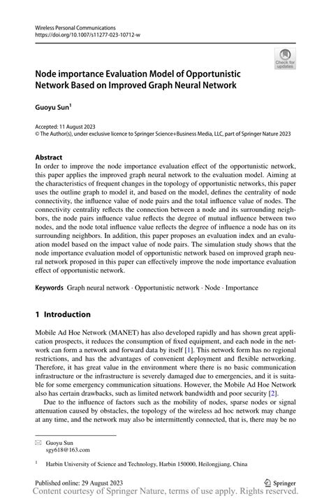 Node Importance Evaluation Model Of Opportunistic Network Based On