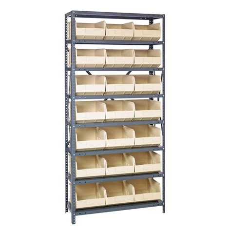 Quantum 2475 485 24x36x75 Shelf Bin Organizer