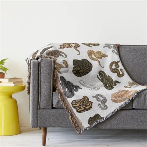 Ball Python Snake Morph Pattern Throw Blanket Zazzle Ball Python Python Snake Patterned Throw