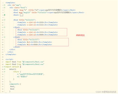 Vue 6slot插槽、组件中的自定义事件、网络请求、sass和less、单向数据流slot插入按钮 点击事件 Csdn博客