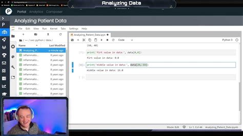 Intro To Python Analyzing Patient Data Pt 1 Vdb Computational