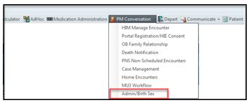 Admin Sex Versus Birth Sex Putter