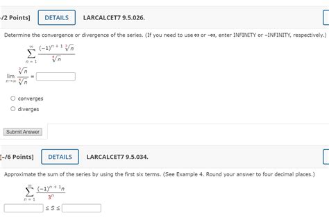 Solved 2 Points] Details Larcalcet7 9 5 026 Determine The
