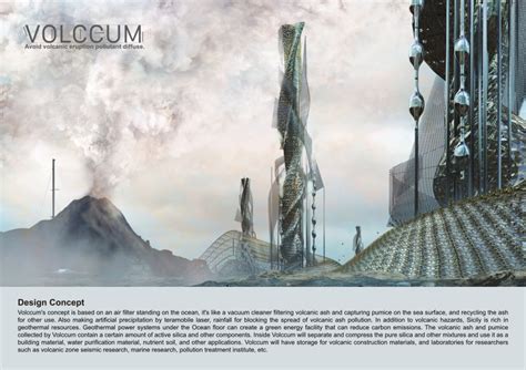 Architecture Masterprize Winner Volccum Avoid Volcanic Eruption Pollutant Diffuse