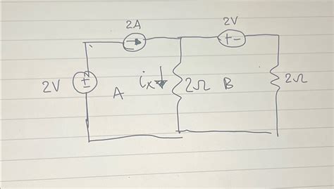 Solved Determine The Current Ix Chegg
