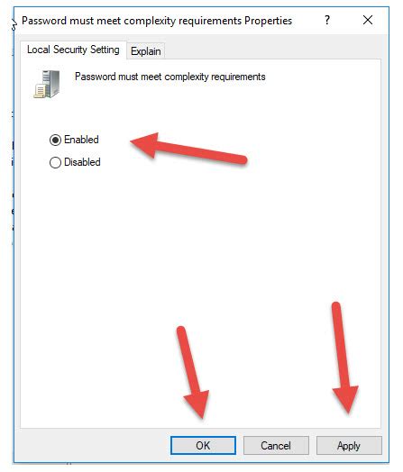 Enforce Strong Passwords