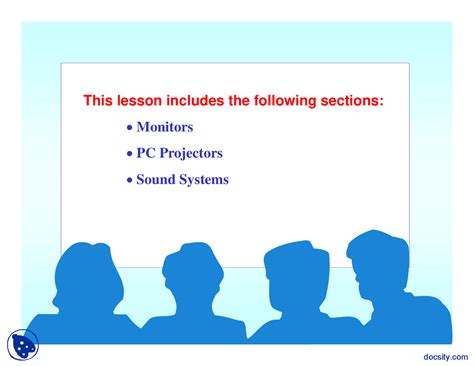 monitors and sound systems computer fundamentals lecture slides docsity