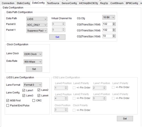 AWR1243BOOST Radar Studio LVDS Data Rate To 900Mbps Sensors Forum Sensors TI E2E Support