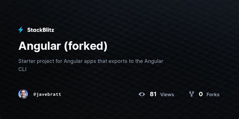 angular forked stackblitz