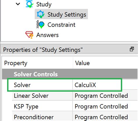 generate calculix solver files using welsim