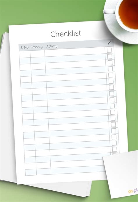 Checklist Planner Template Routine Planner Diy Planner Ideas Planner Page Ideas Planner