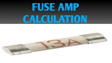 Calculate Fuse Size At Dane Wallace Blog