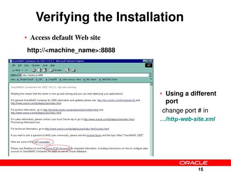 Ppt Oracle Application Server Migrating To Oc4j Self Validation Tech Guide Powerpoint
