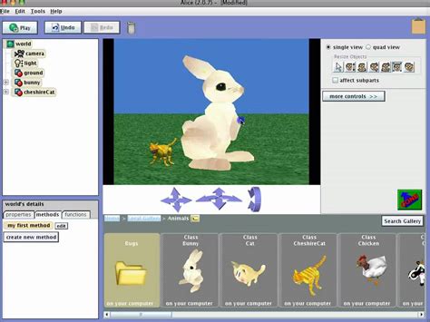 Programming With Alice Adding Deleting Scaling And Moving Objects Youtube